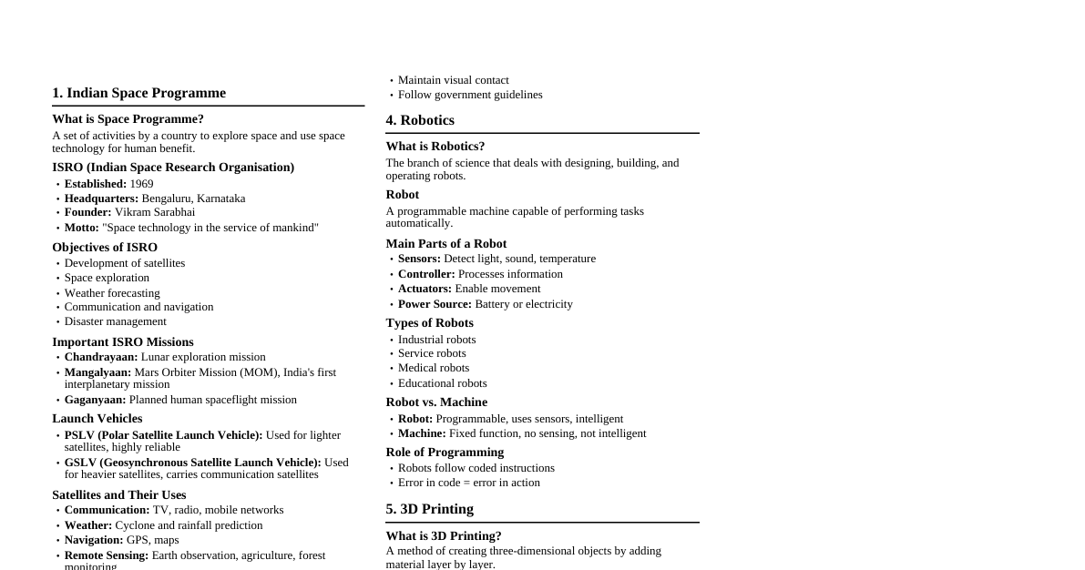 Space, Robotics & 3D Printing | GPAI